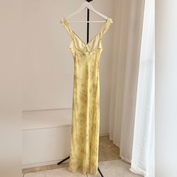 Realisation Par | Dresses | Realisation Par Yellow Floral Midi Dress ...